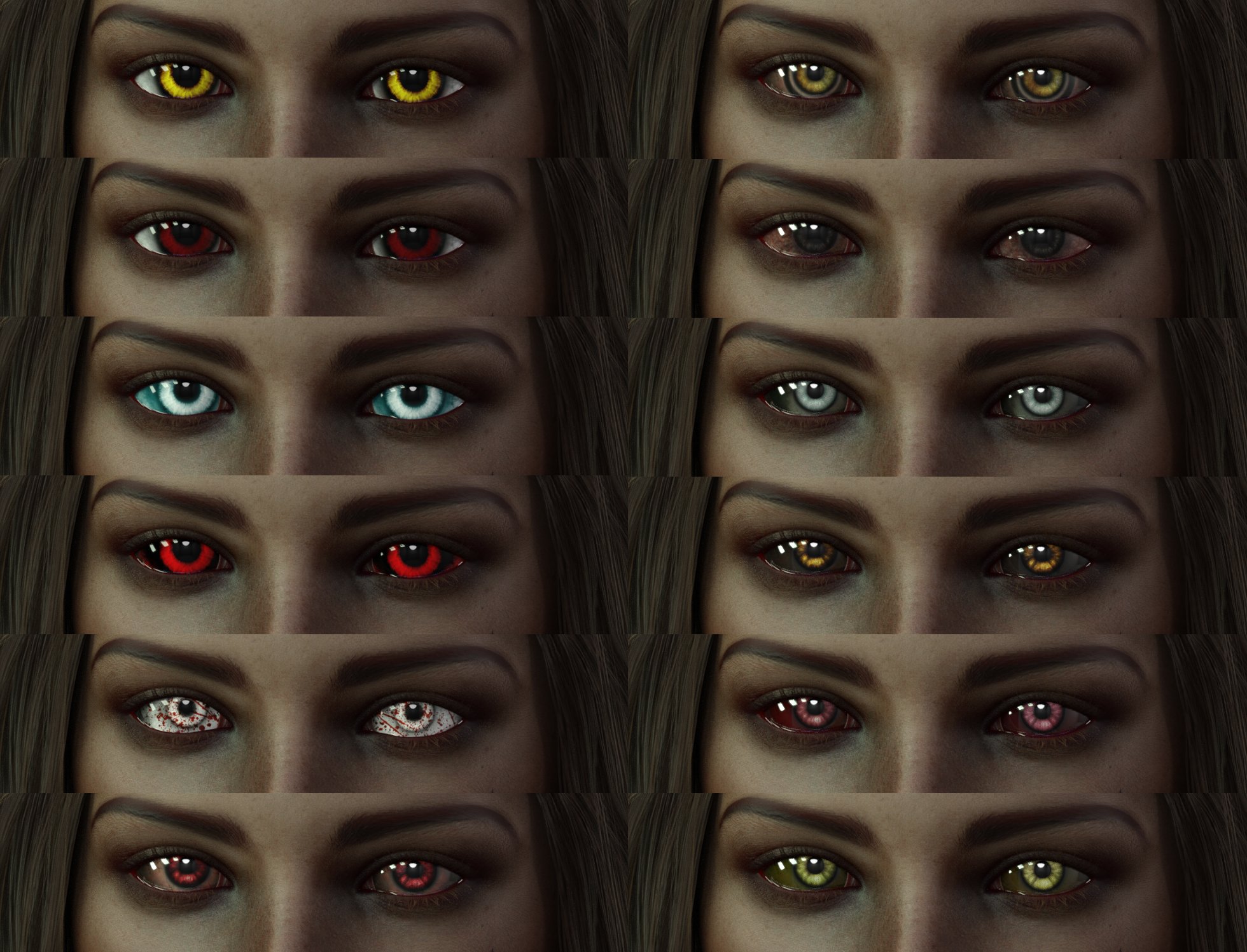 Hinky's Spect-Occulars-Horror Eyes | Daz 3D
