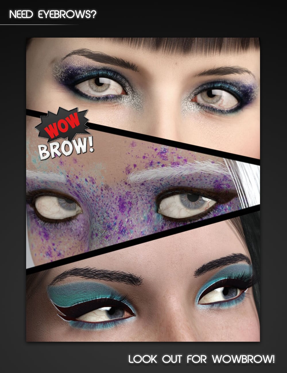 Brow Remover for Daz Studio | Daz 3D