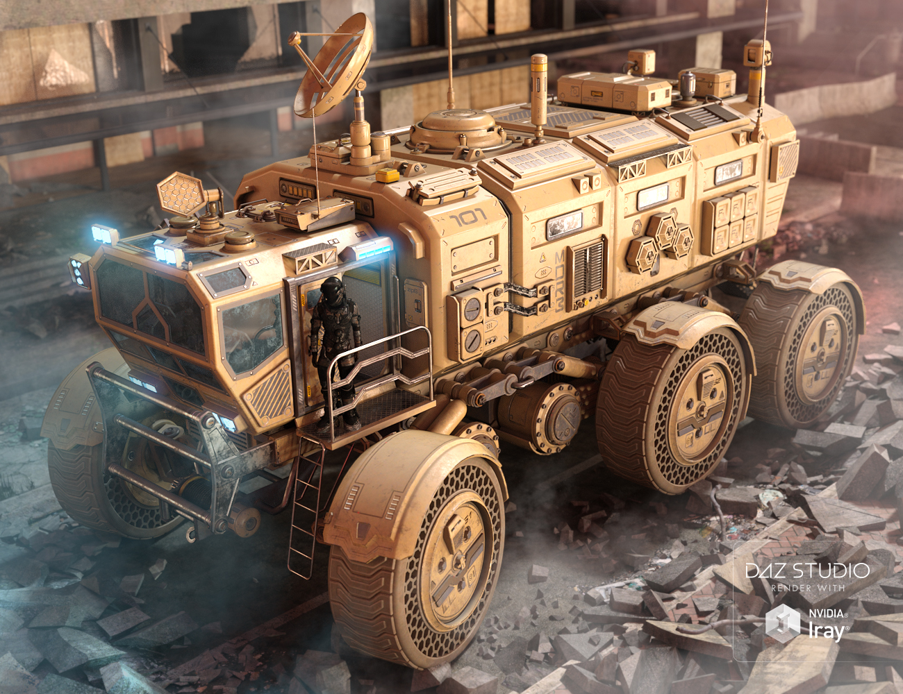 Sci-fi Rover: Titan | Daz 3D