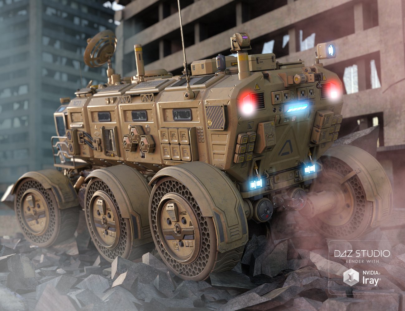 Sci-fi Rover: Titan | Daz 3D