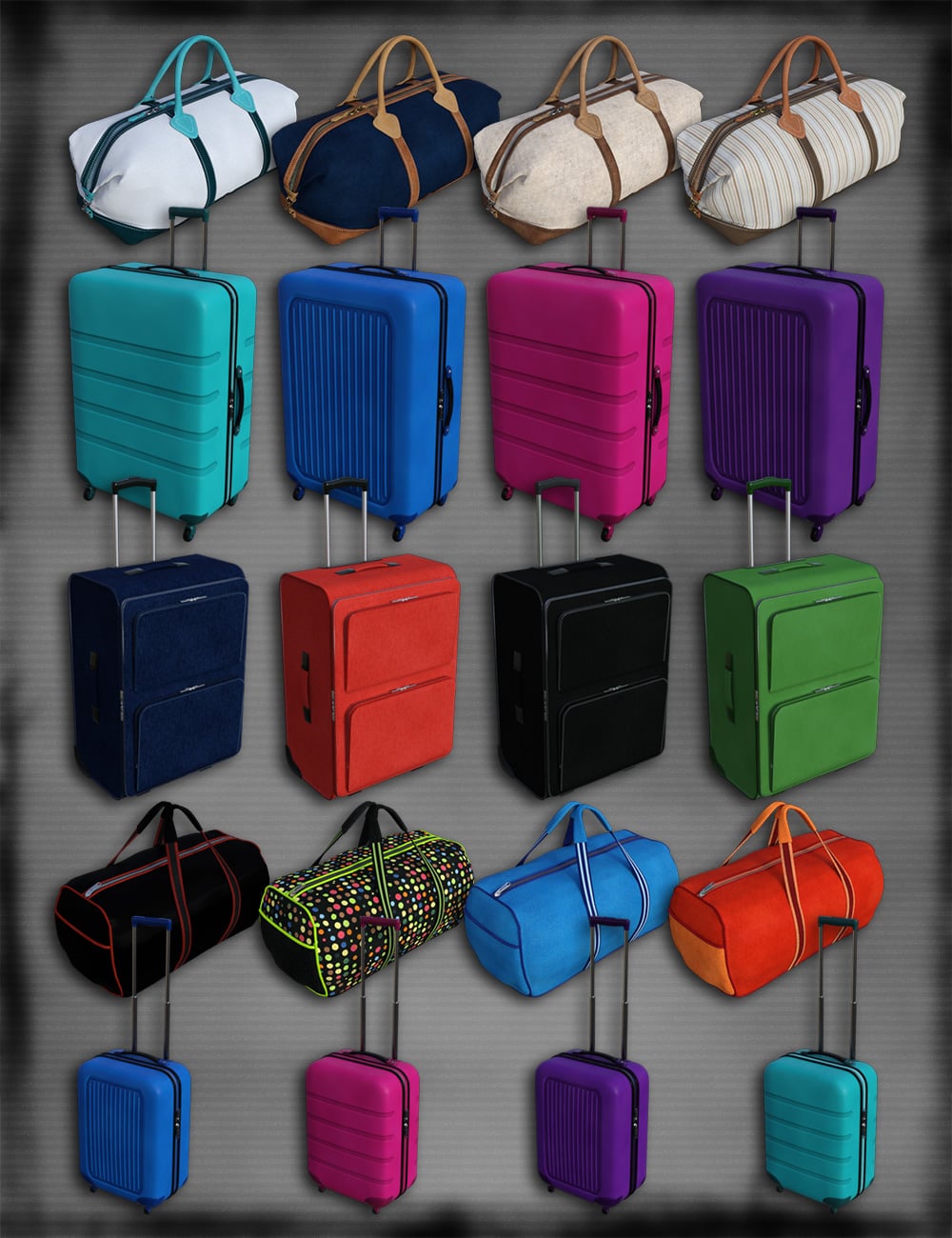 Travel Baggage | Daz 3D