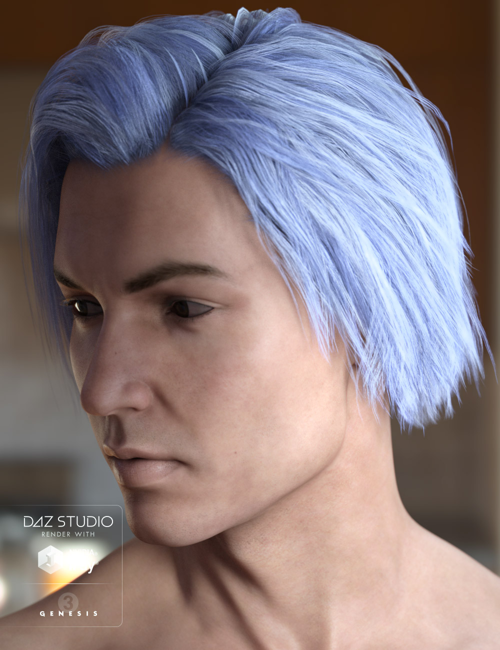 Dax Hair for Genesis 3 Male(s) & Female(s) | Daz 3D