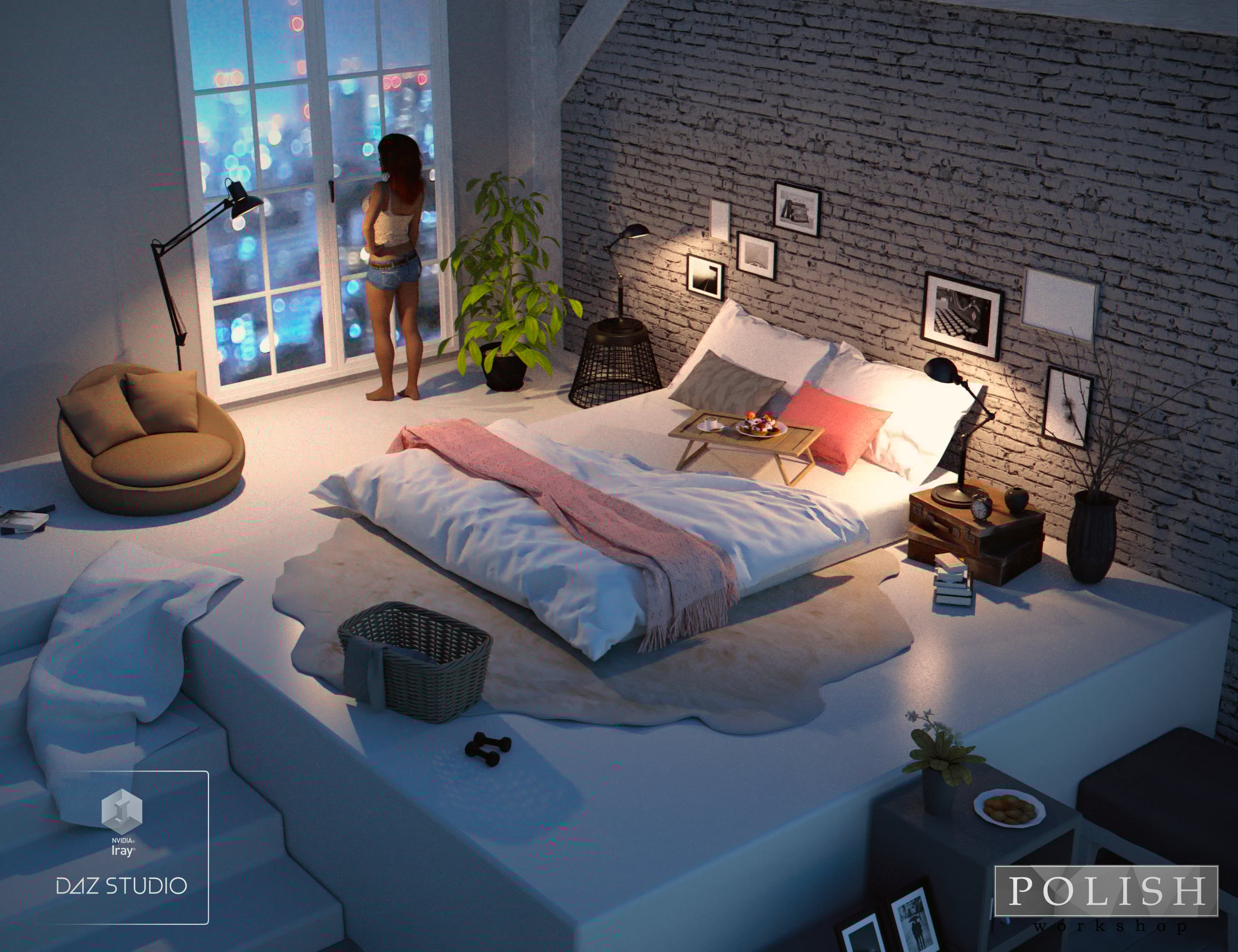 Cozy Bedroom Bundle | Daz 3D