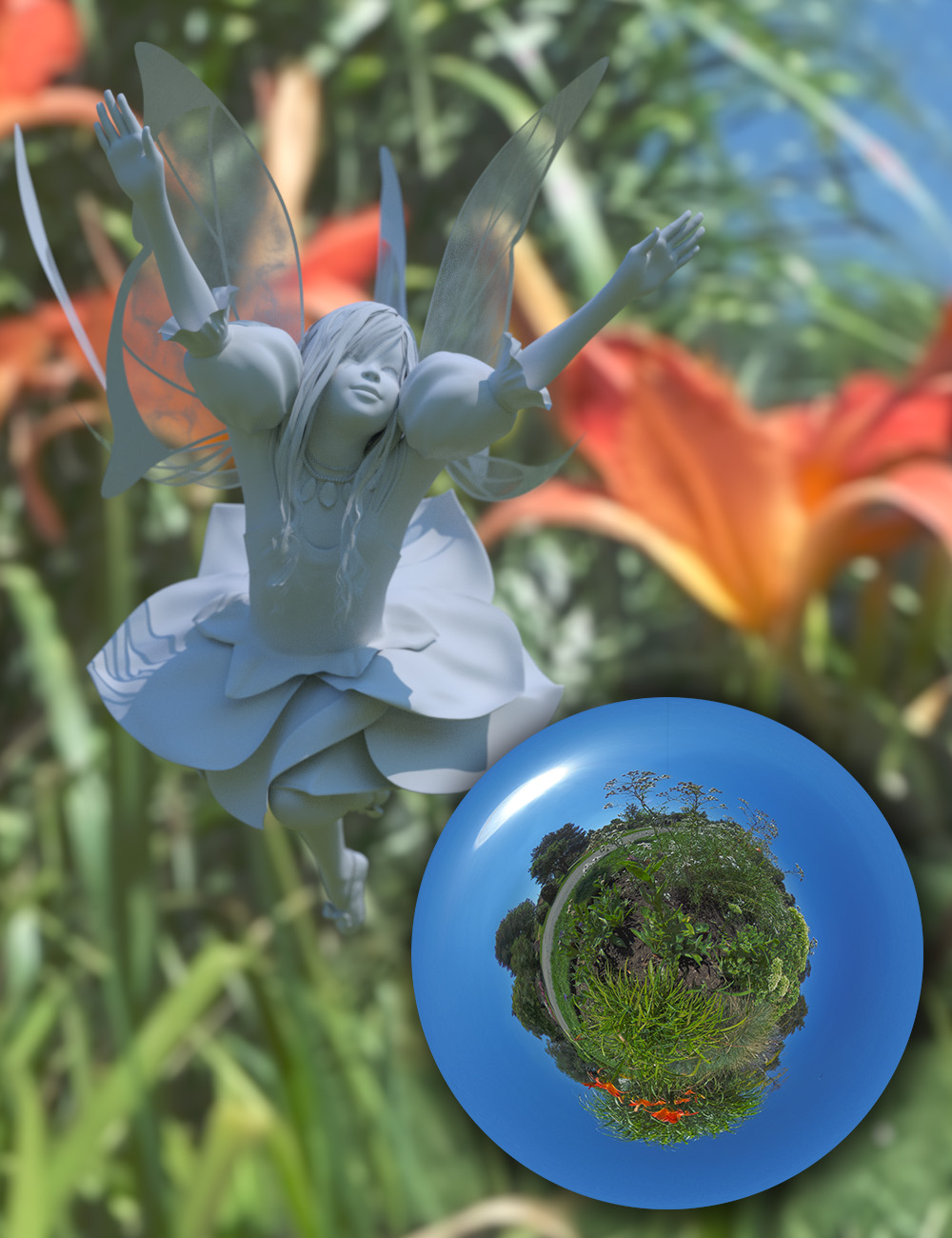 Fairy Scale IBL - Flower Fairy HDRI Environments | Daz 3D