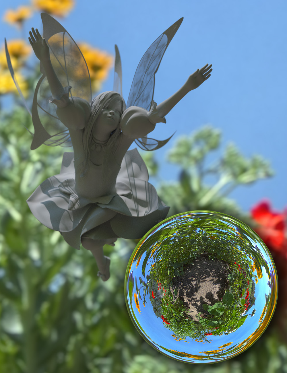 Fairy Scale IBL - Flower Fairy HDRI Environments | Daz 3D