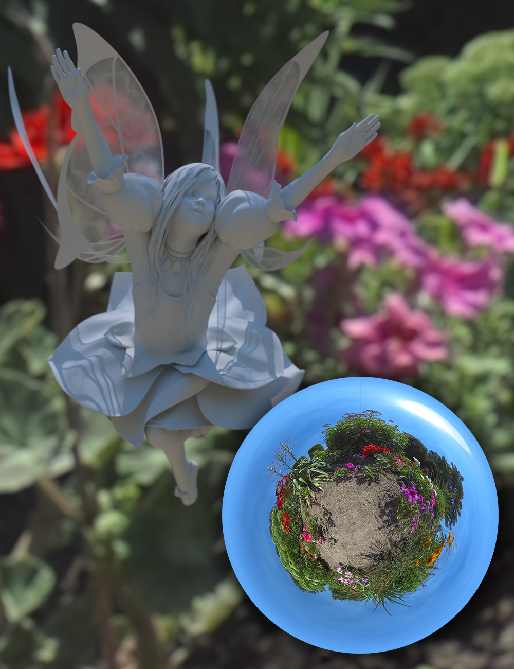 Fairy Scale IBL - Flower Fairy HDRI Environments | Daz 3D