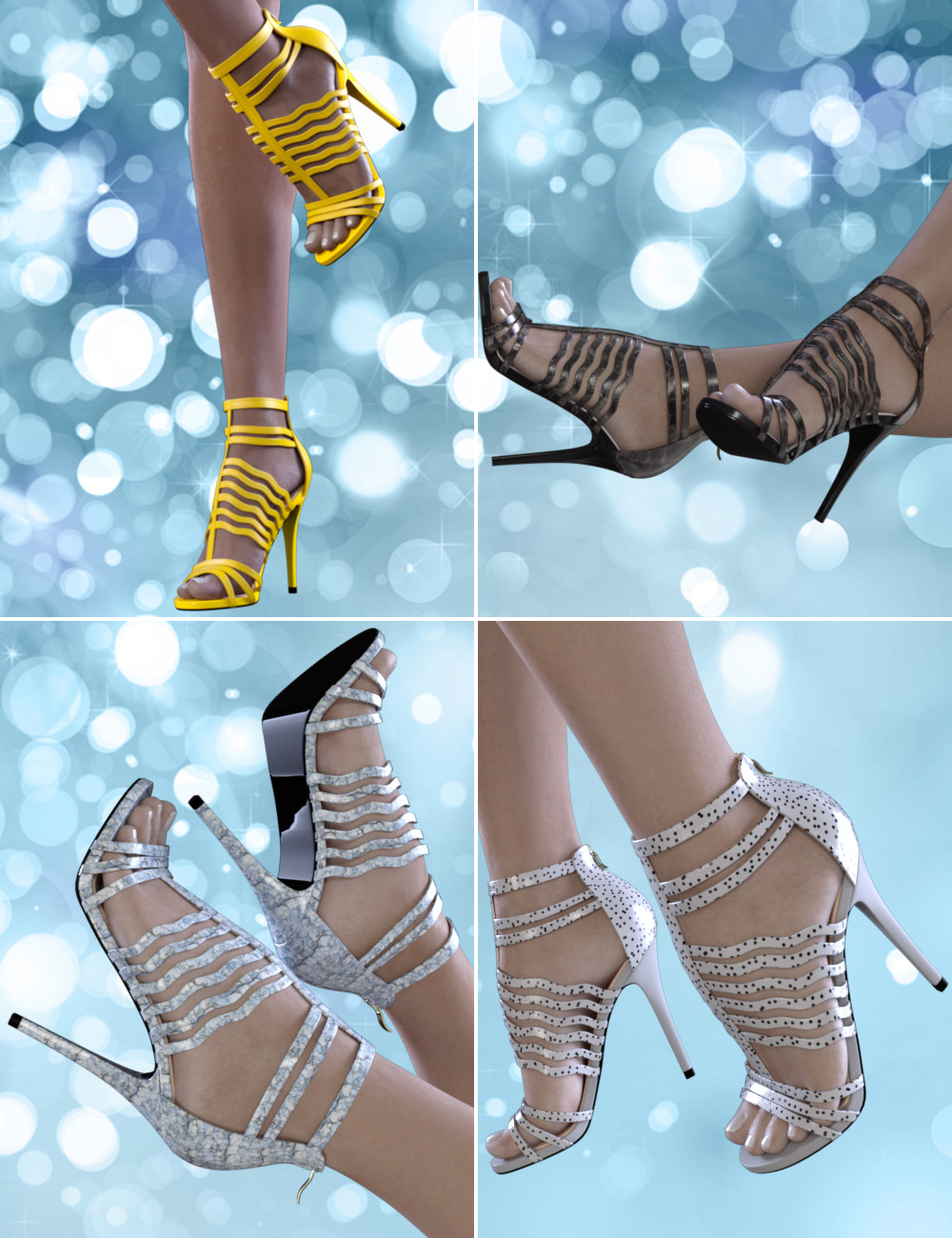 Mila Heels for Genesis 3 Female(s) | Daz 3D
