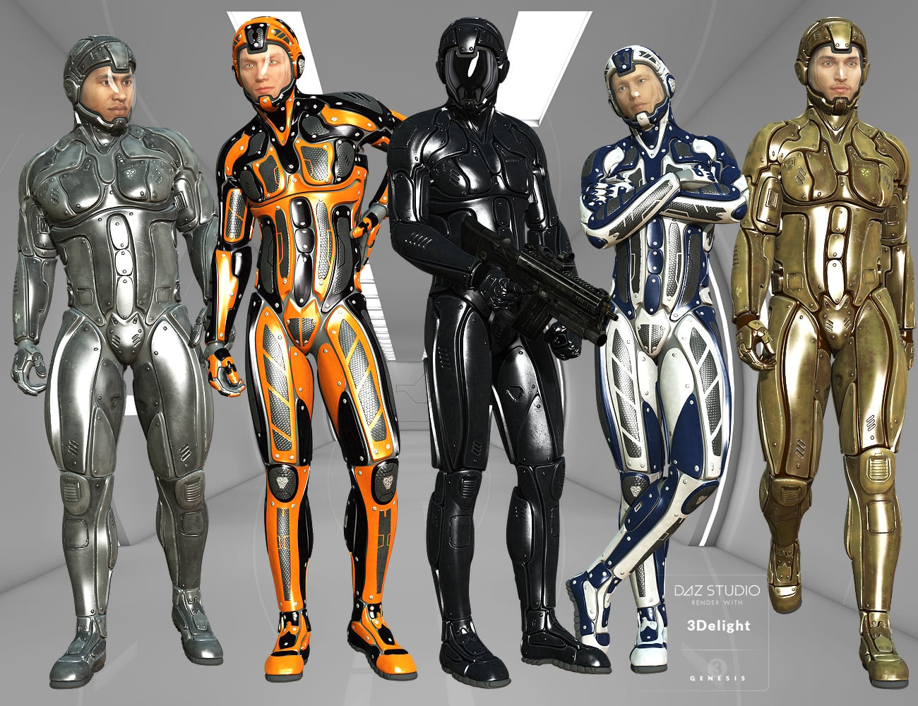 Viper Suit for Genesis 3 Male(s) | Daz 3D