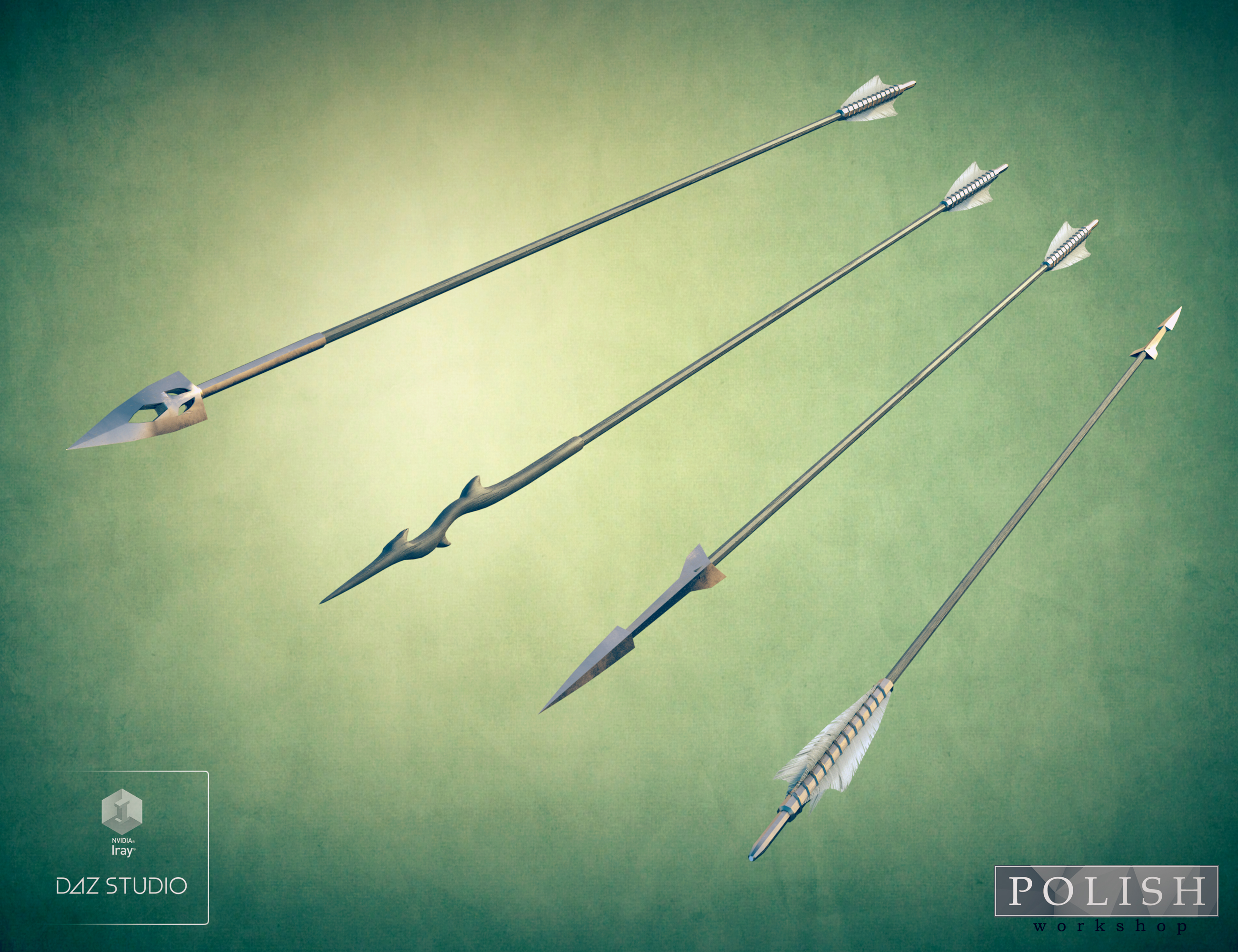 Elven Weapon Bundle | Daz 3D