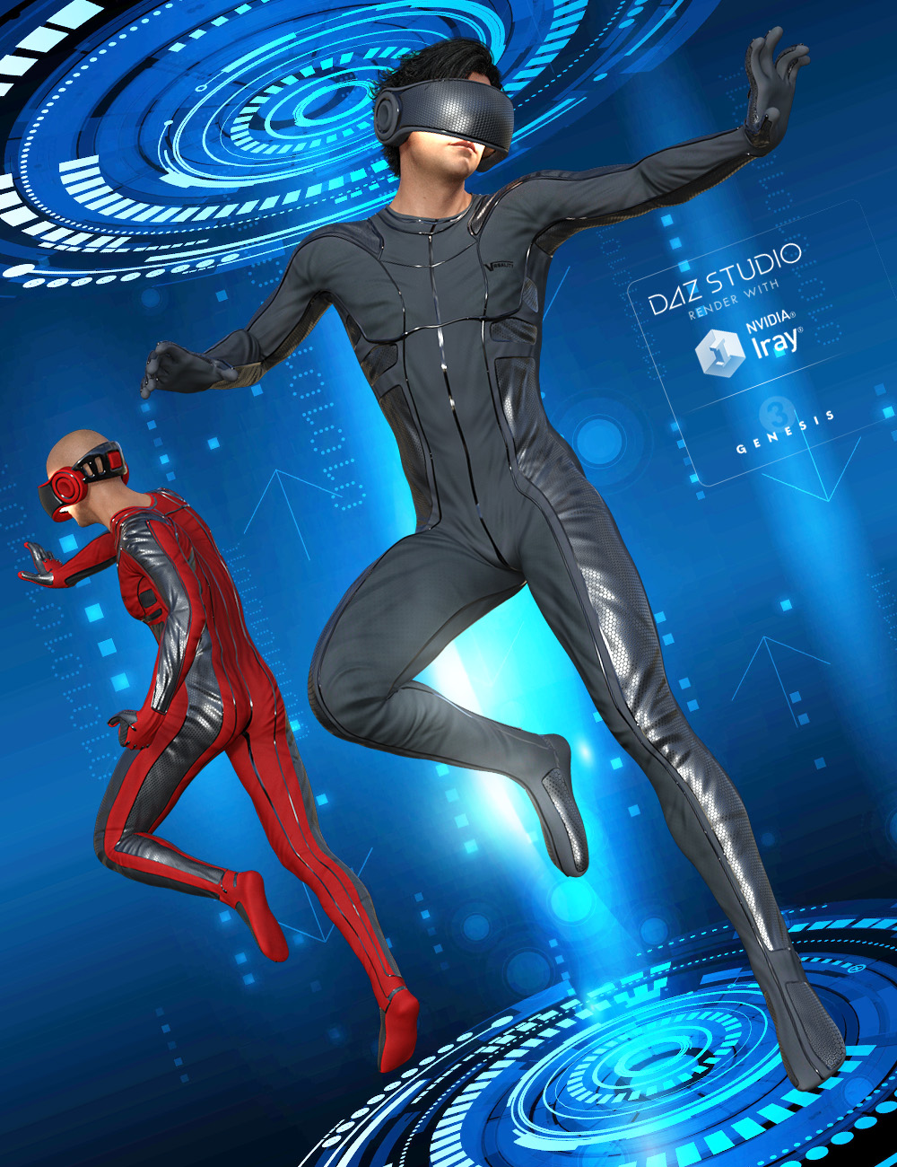 Virtual Reality Suit for Genesis 3 Male(s) | Daz 3D