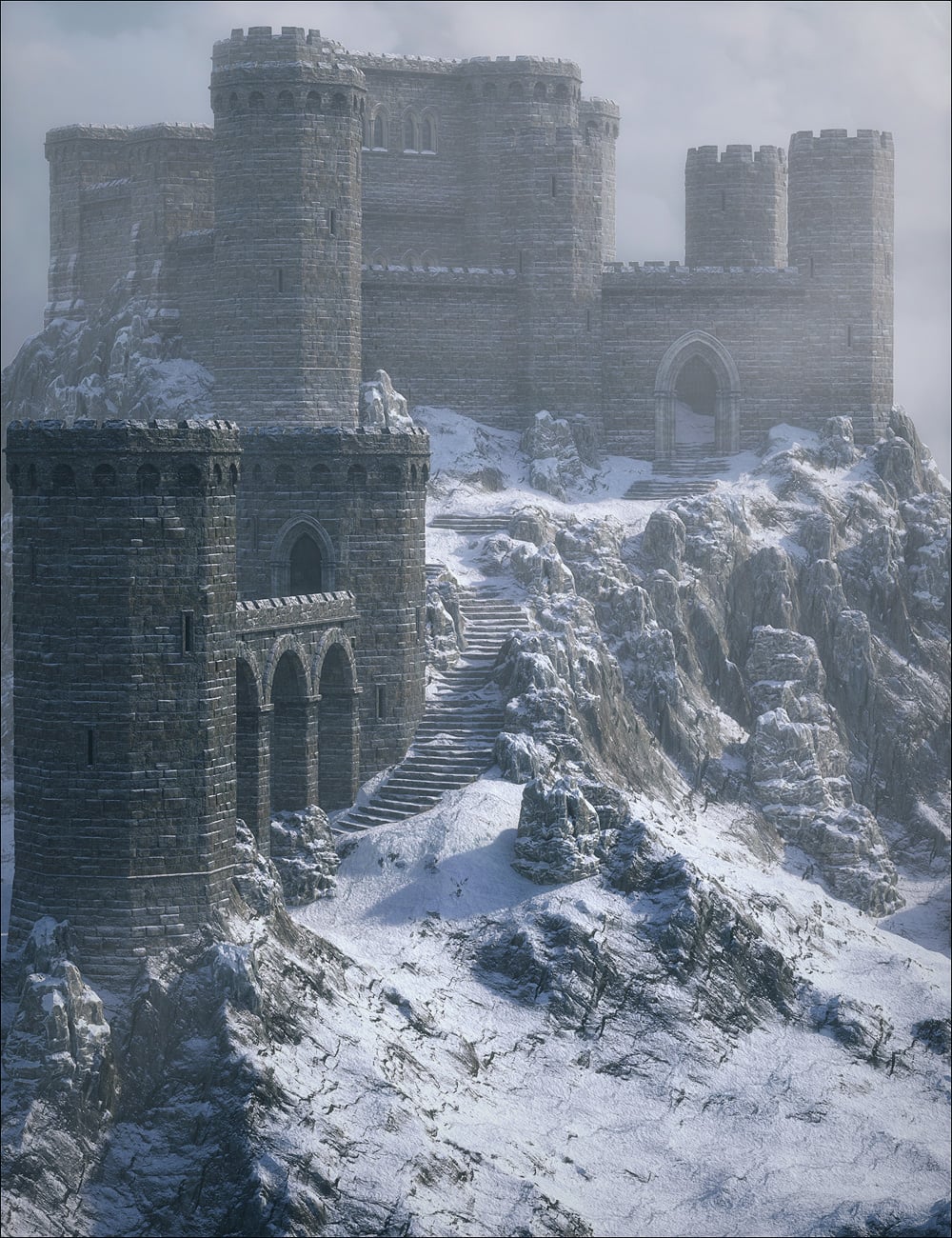 Winter Castle | Daz 3D