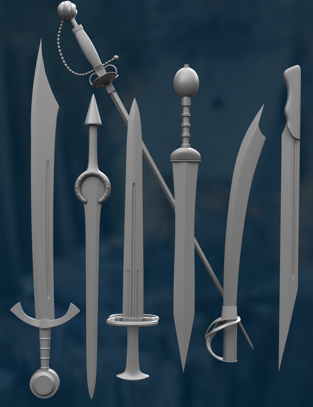 Short Blades | Daz 3D