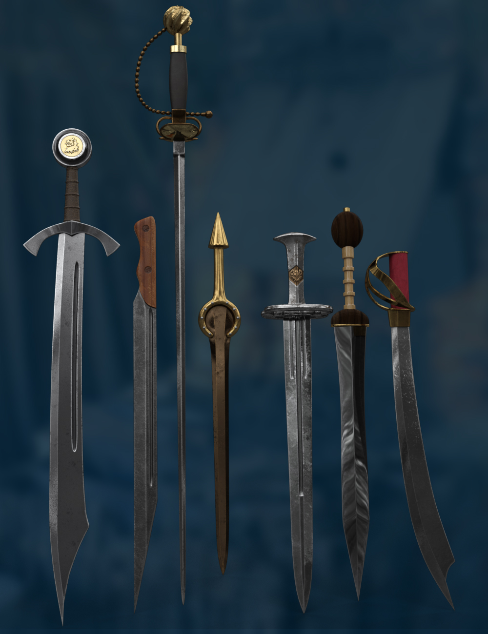 Short Blades | Daz 3D