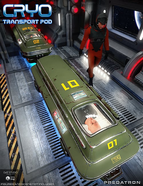 Cryo Transport Pod | Daz 3D