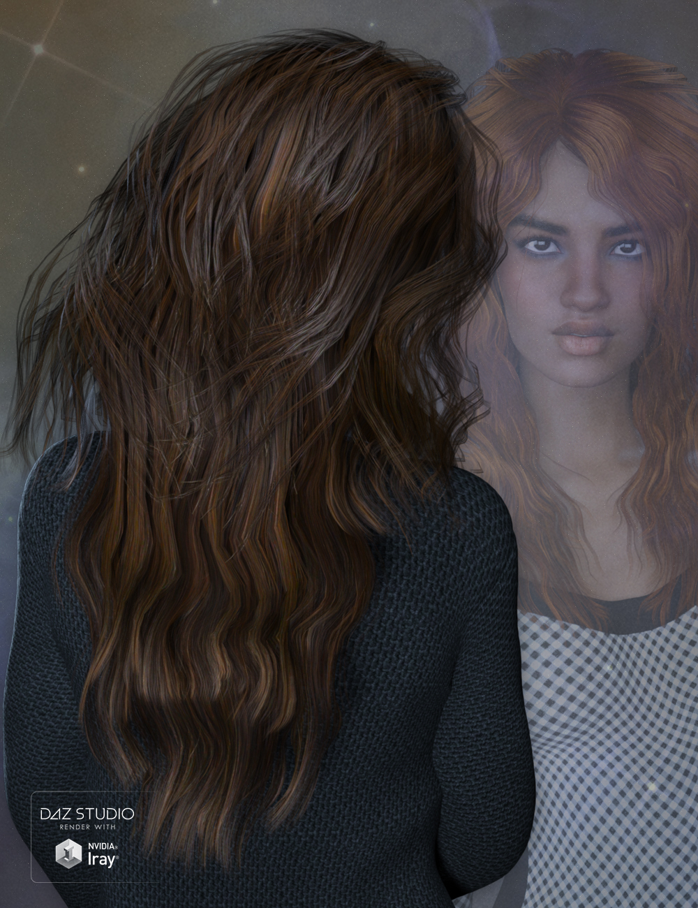 Chandra Hair for Genesis 3 Female(s) | Daz 3D