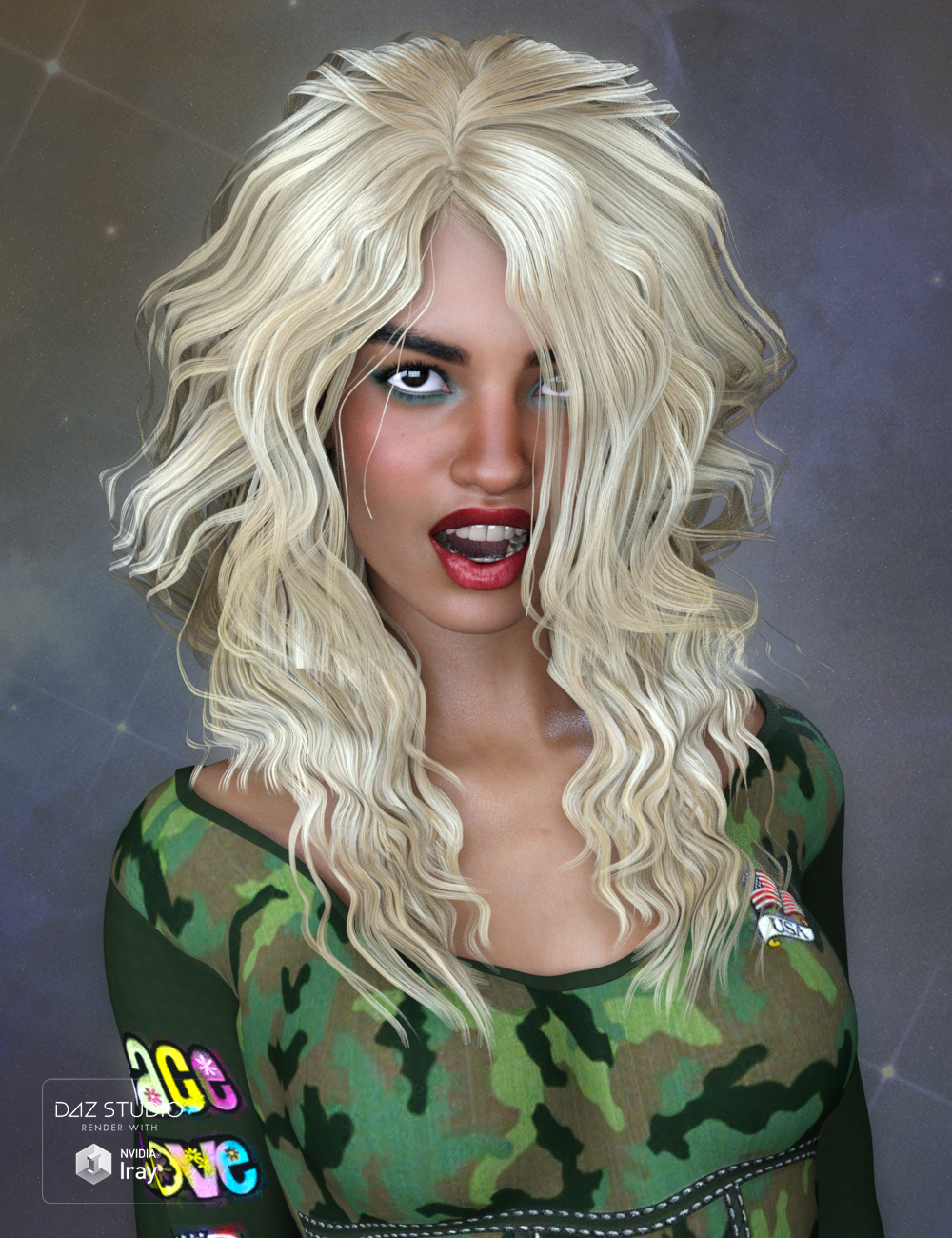 Chandra Hair for Genesis 3 Female(s) | Daz 3D