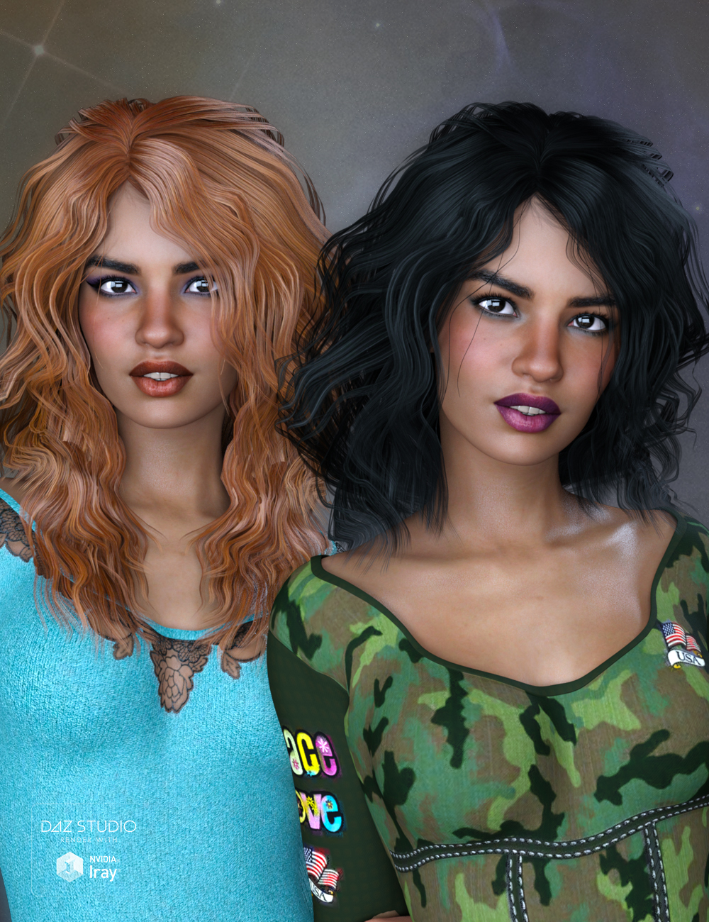 Chandra Hair for Genesis 3 Female(s) | Daz 3D