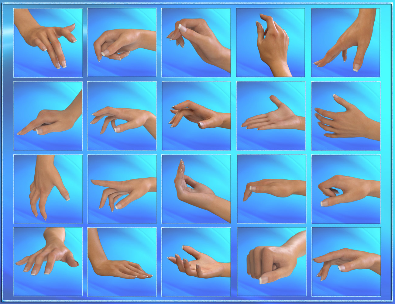 Play Your Hand Poses for Genesis 3 Female | Daz 3D