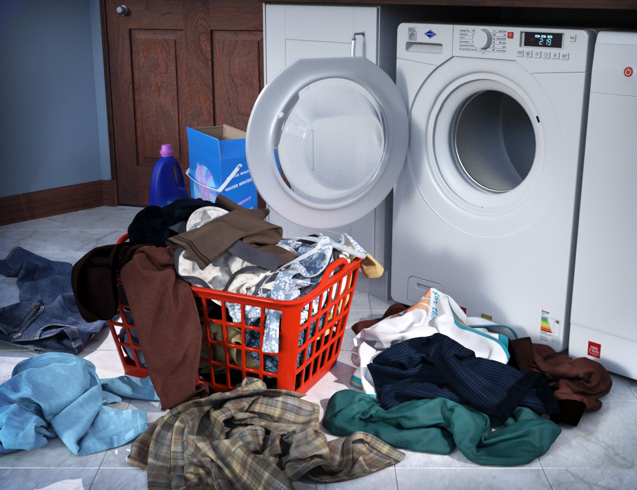 Messy Laundry Mega Set | Daz 3D