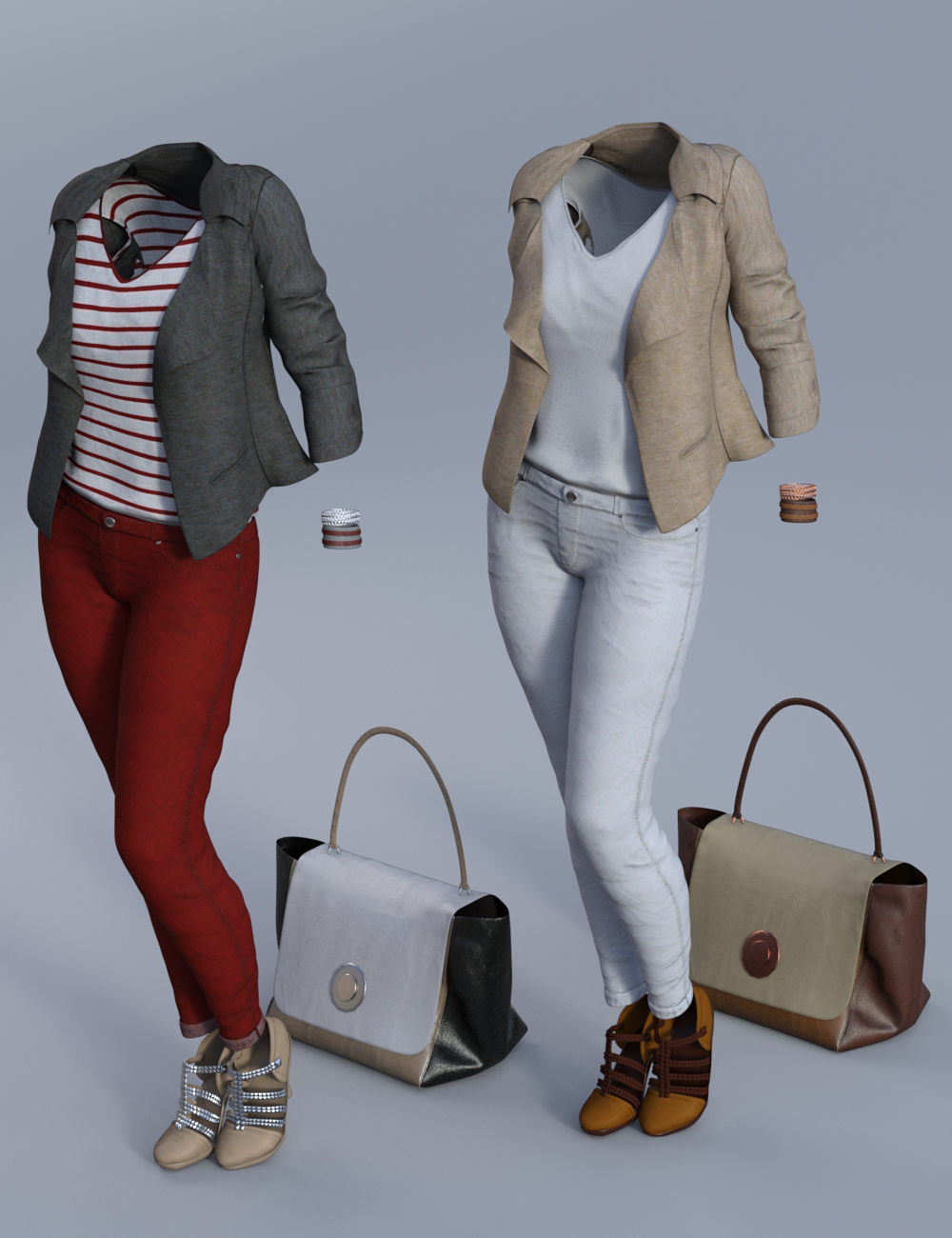 Upscale Shopper Outfit for Genesis 3 Female(s) | Daz 3D