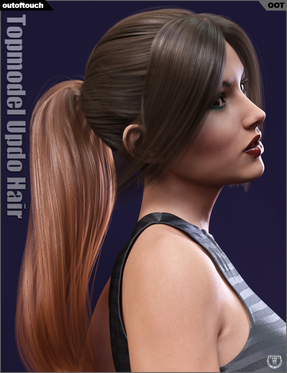 Topmodel Updo Hair and OOT Hairblending 2.0 for Genesis 3 Female(s ...