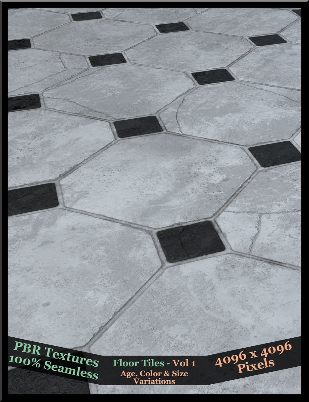 Floor Tiles Vol 1 - PBR Textures | Daz 3D