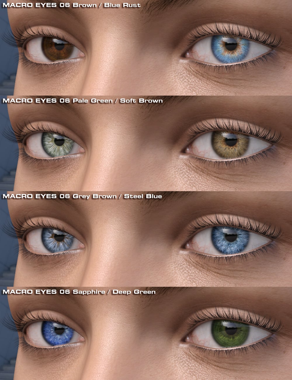 Macro Eyes for Iray Bundle | Daz 3D