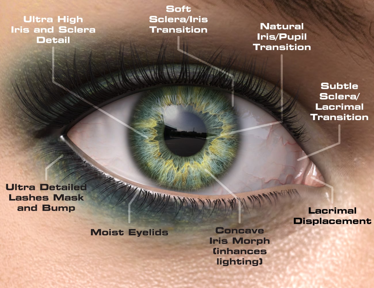 Macro Eyes for Iray Bundle | Daz 3D