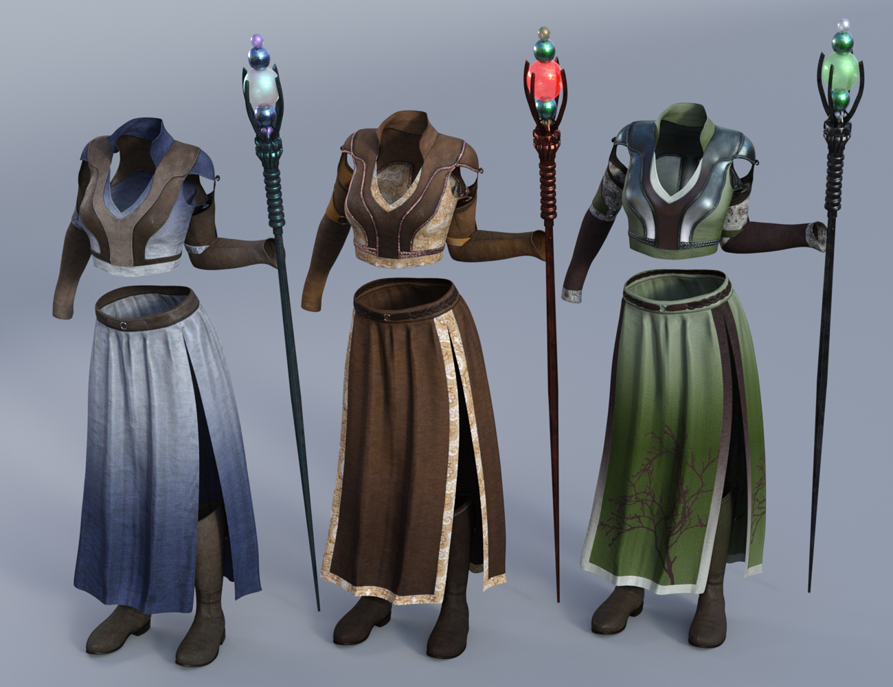 Woodland Summoner Outfit for Genesis 3 Female(s) | Daz 3D