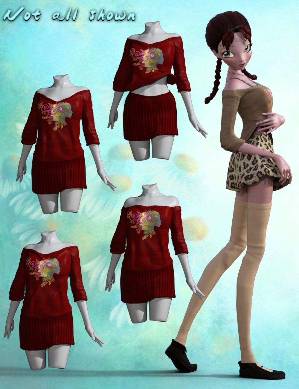Patty Clothes for Genesis 3 Female(s) and Star 2.0 | Daz 3D
