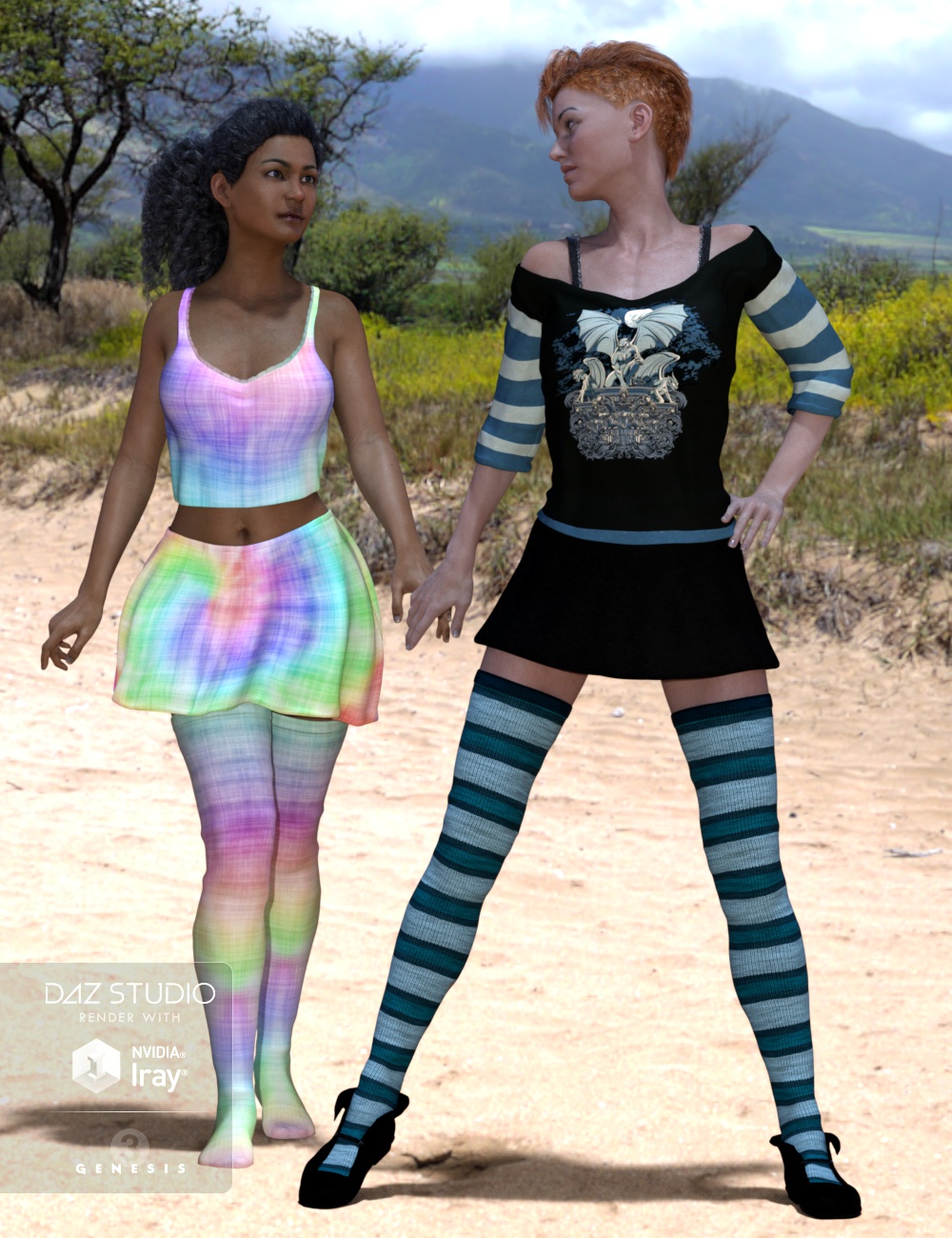 Patty Clothes for Genesis 3 Female(s) and Star 2.0 | Daz 3D