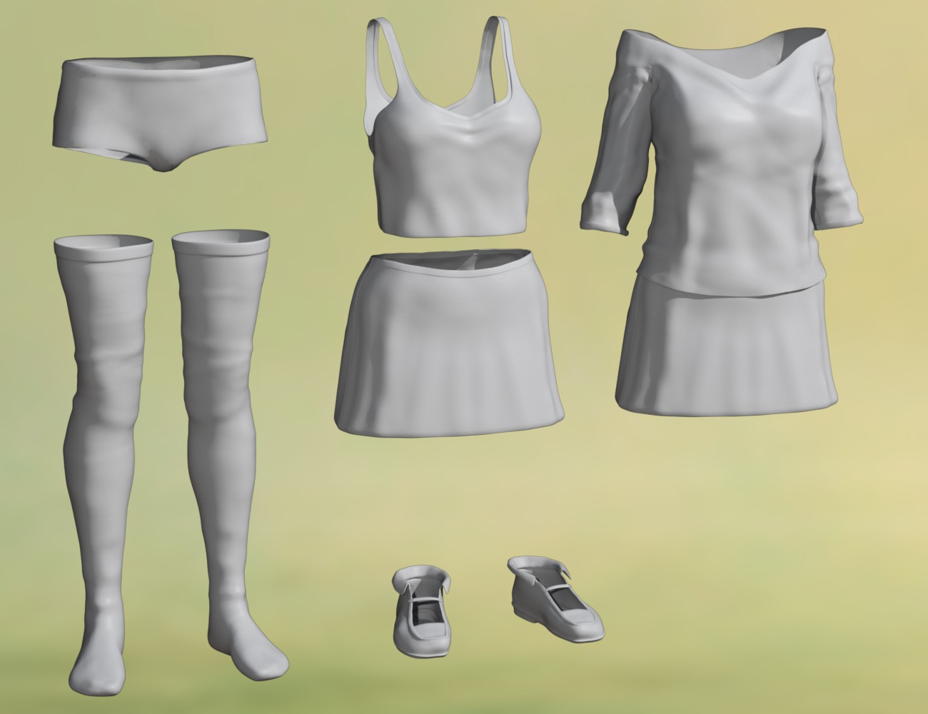 Patty Clothes for Genesis 3 Female(s) and Star 2.0 | Daz 3D