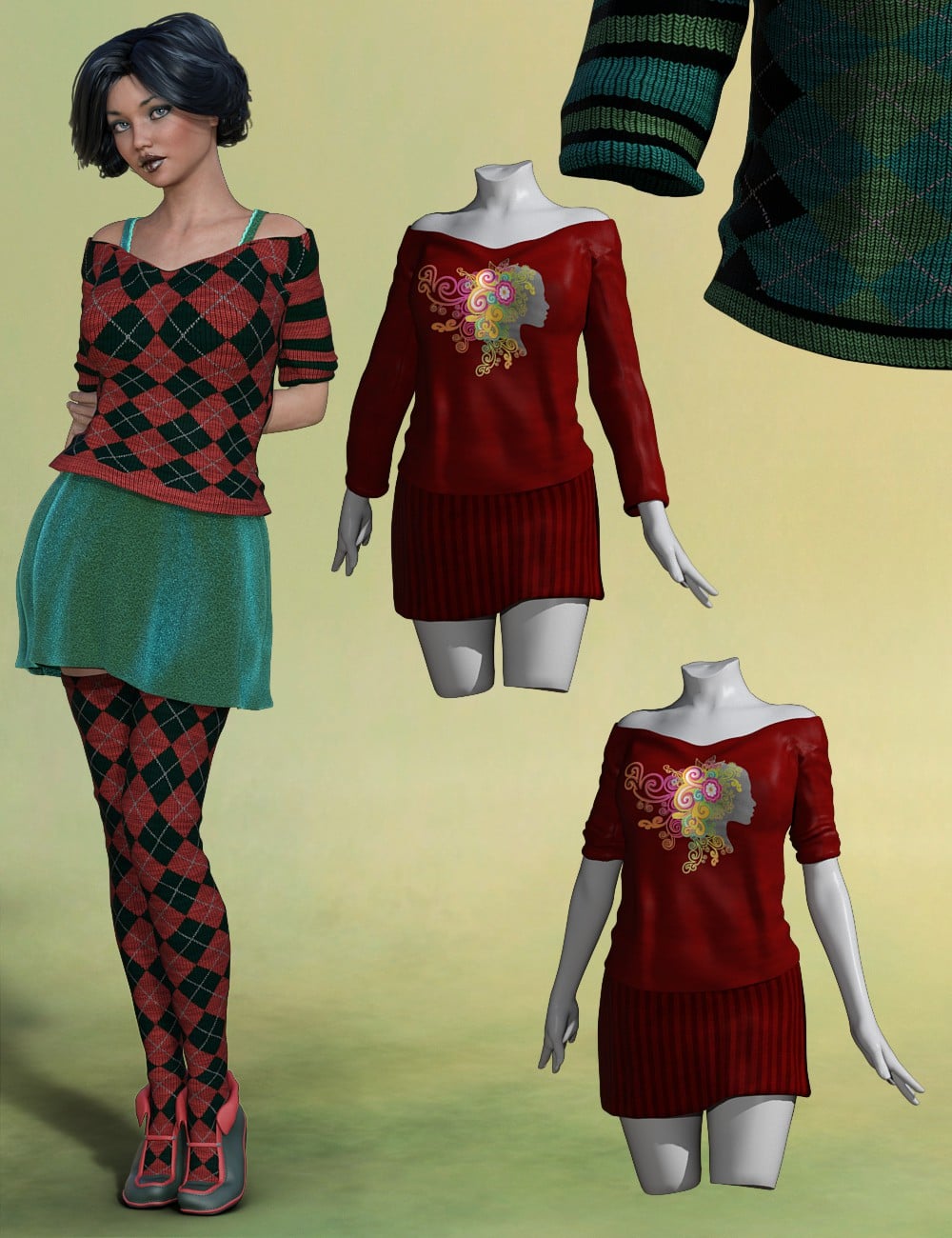 Patty Clothes Morphs and Textures | Daz 3D
