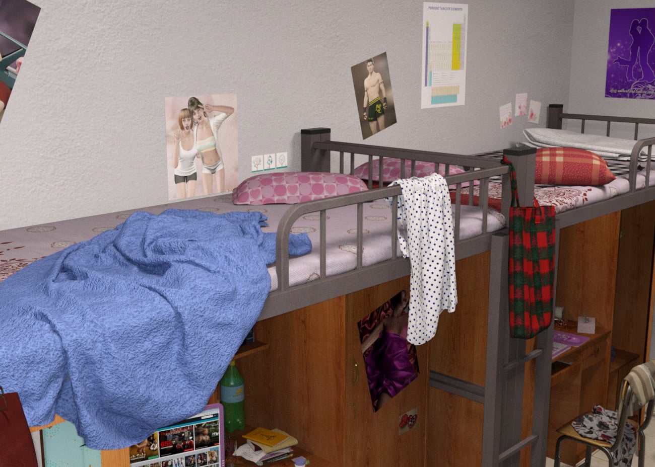 College Dormitory | Daz 3D