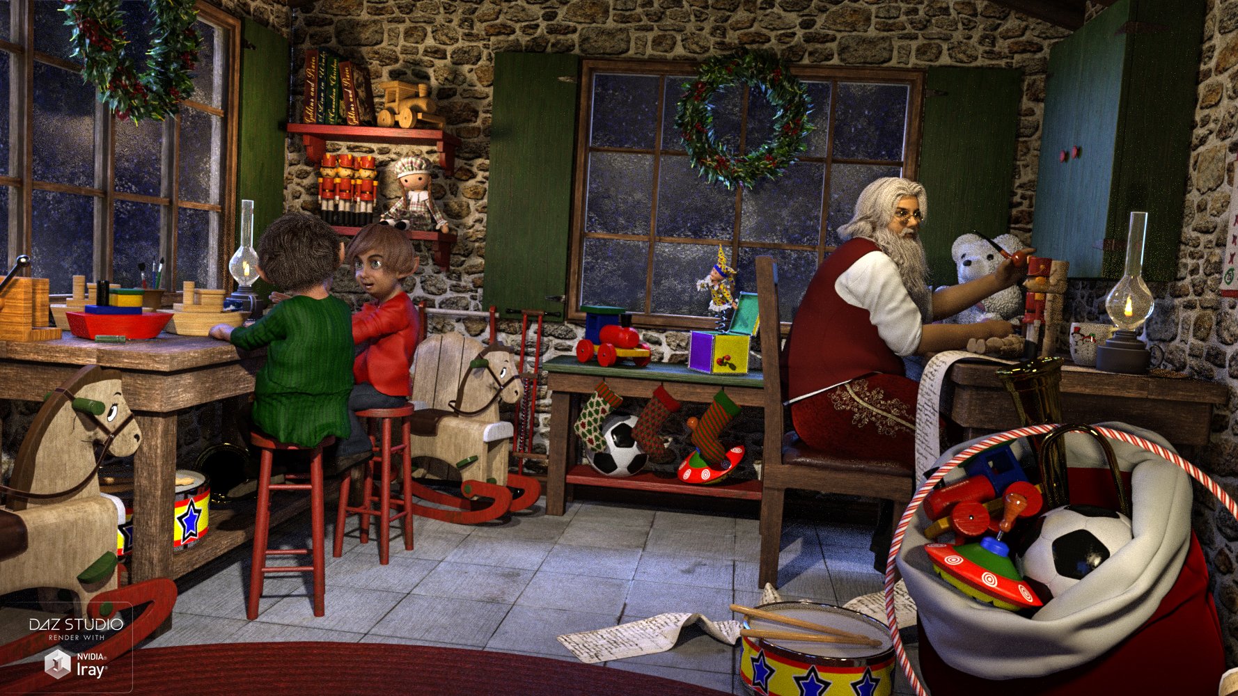 Santa's Toy Workshop | Daz 3D