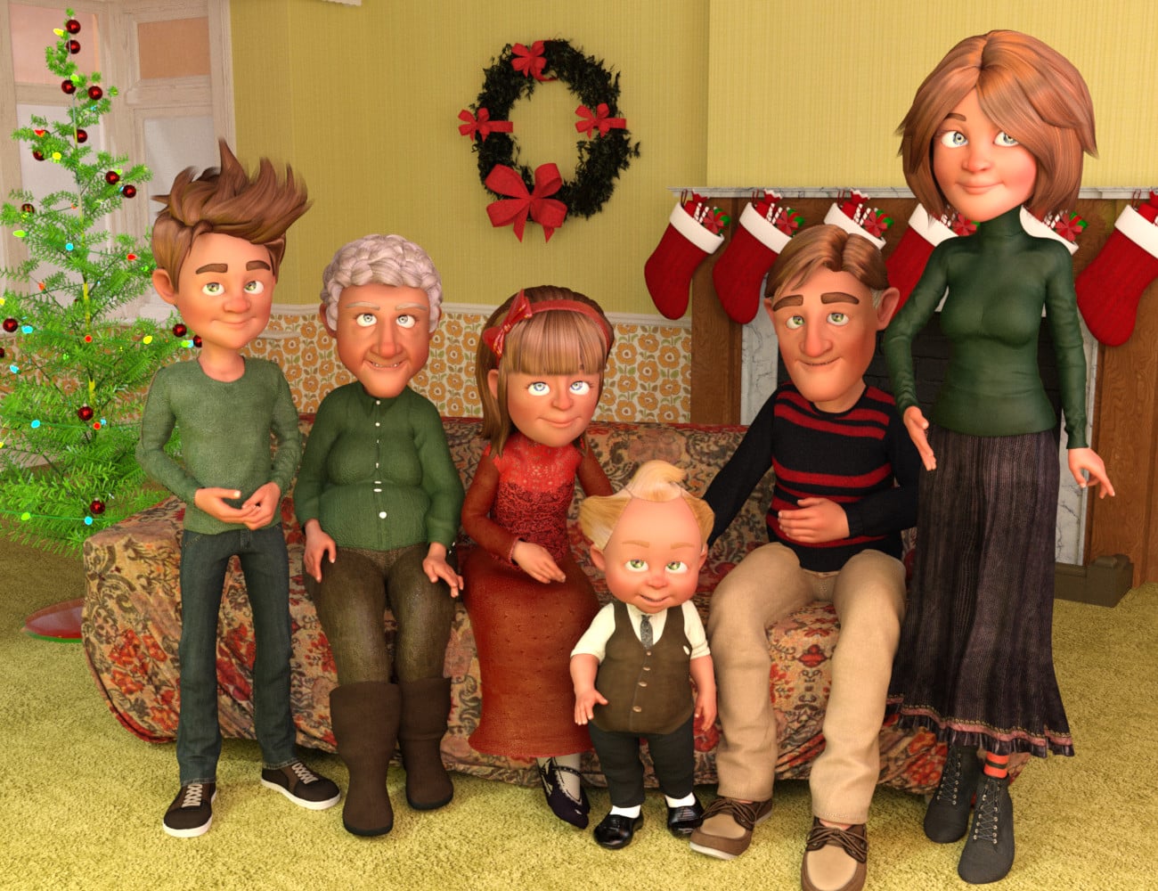 FSL Extended Family Shapes for Toon Generations 2 | Daz 3D