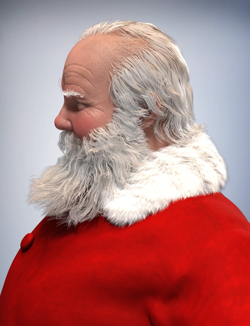 Santa Claus Outfit, Character and Hair Bundle | Daz 3D