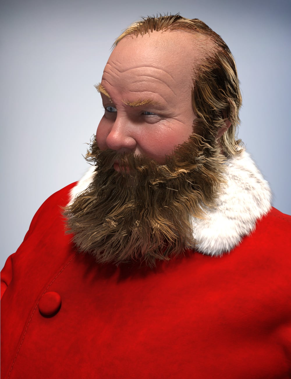 Santa Claus Outfit, Character and Hair Bundle | Daz 3D