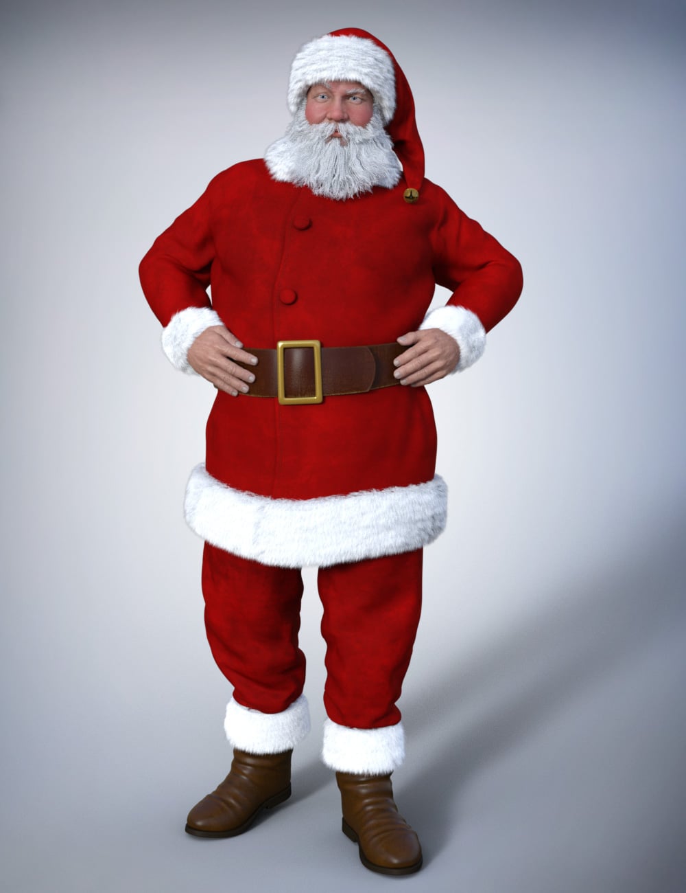 Santa Claus Outfit, Character and Hair Bundle | Daz 3D