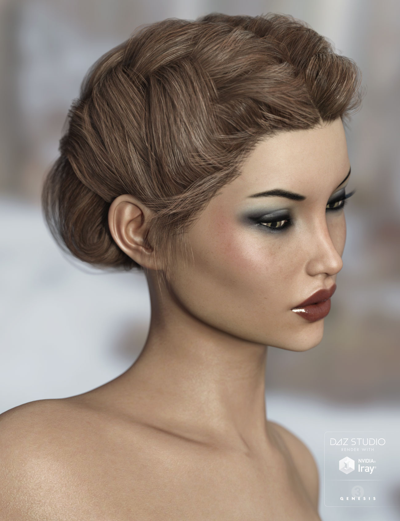 Reyna Hair for Genesis 3 Female(s) | Daz 3D