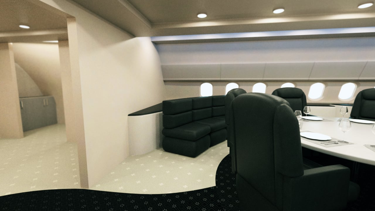 Luxury Jet Lounge | Daz 3D