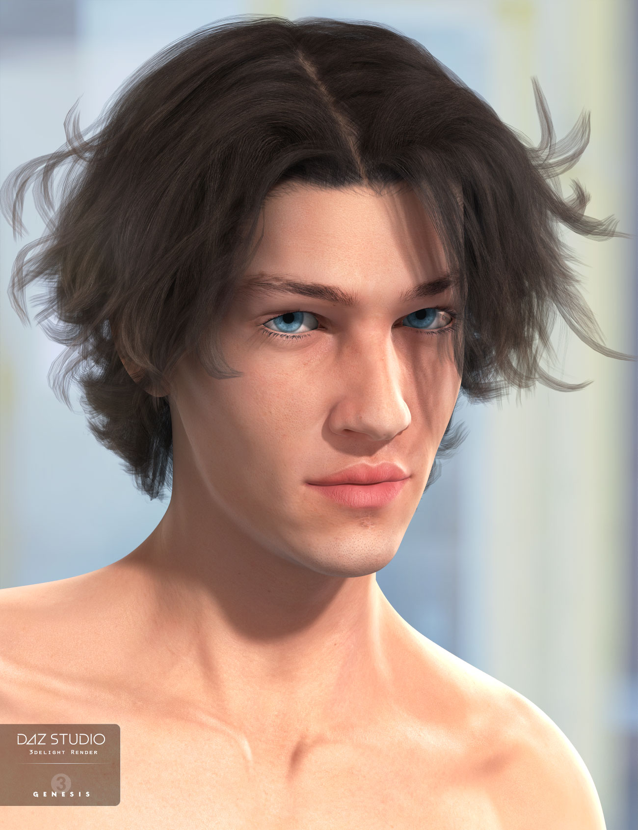 Heath Hair for Genesis 3 Male(s) & Female(s) | Daz 3D