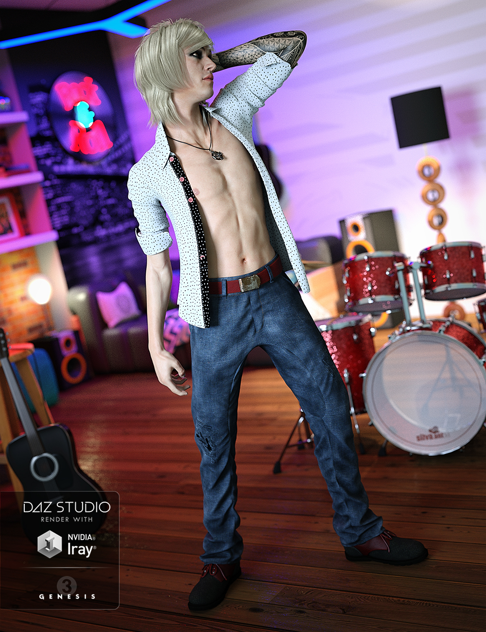 Attitude Outfit Textures | Daz 3D
