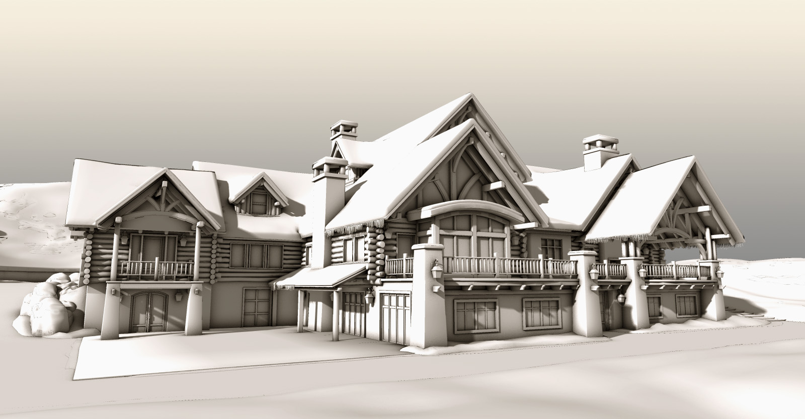 Mountain Lodge | Daz 3D