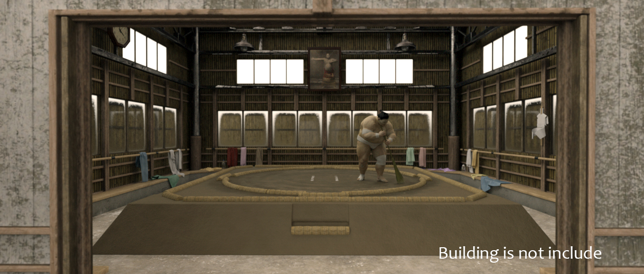Sumo Dohyo and Props | Daz 3D