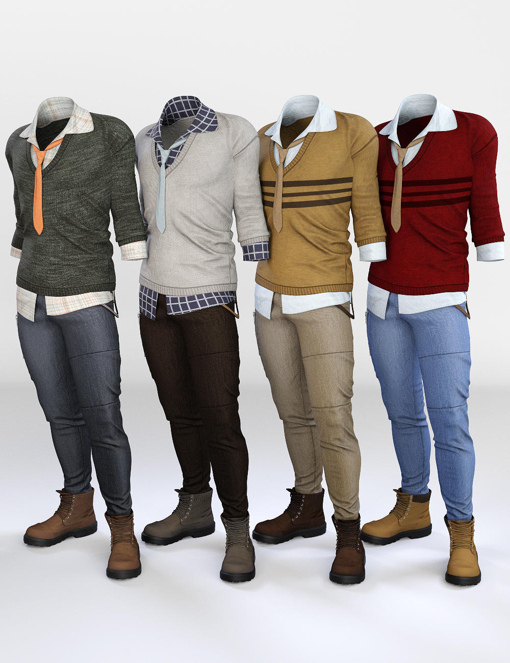 Millennial Business Casual Outfit Textures | Daz 3D