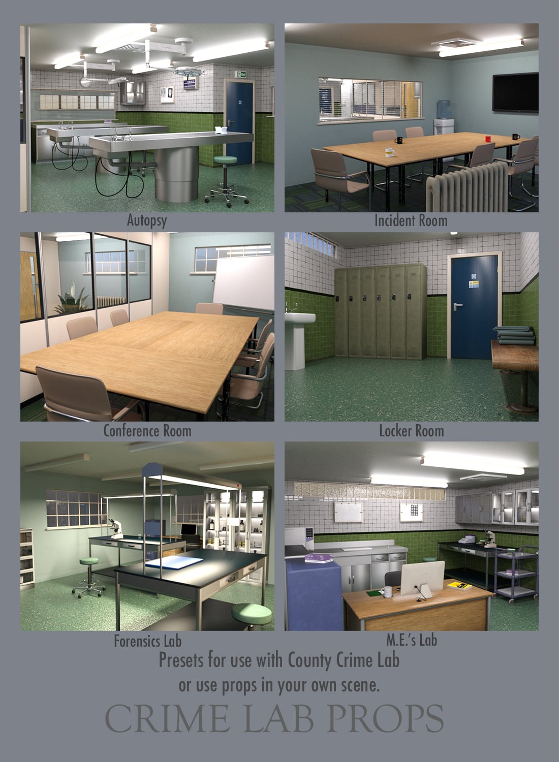 Crime Lab Bundle | Daz 3D