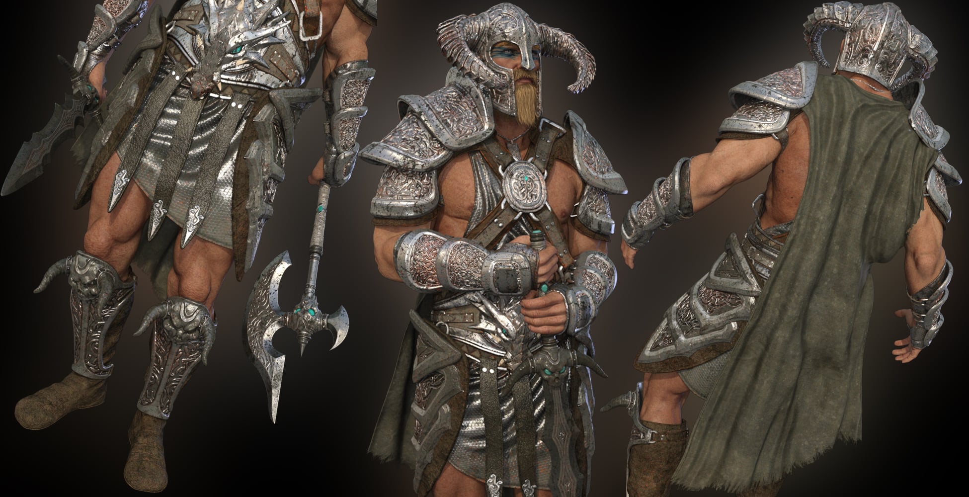 Dragonsbane Barbarian Clothing Textures | Daz 3D