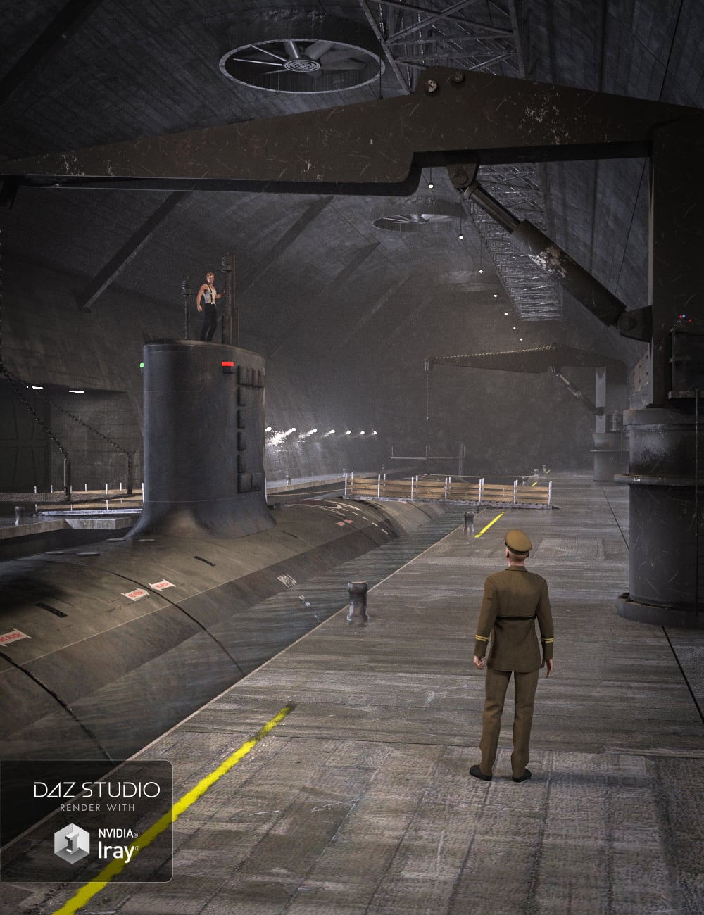 Secret Underground Base Bundle | Daz 3D