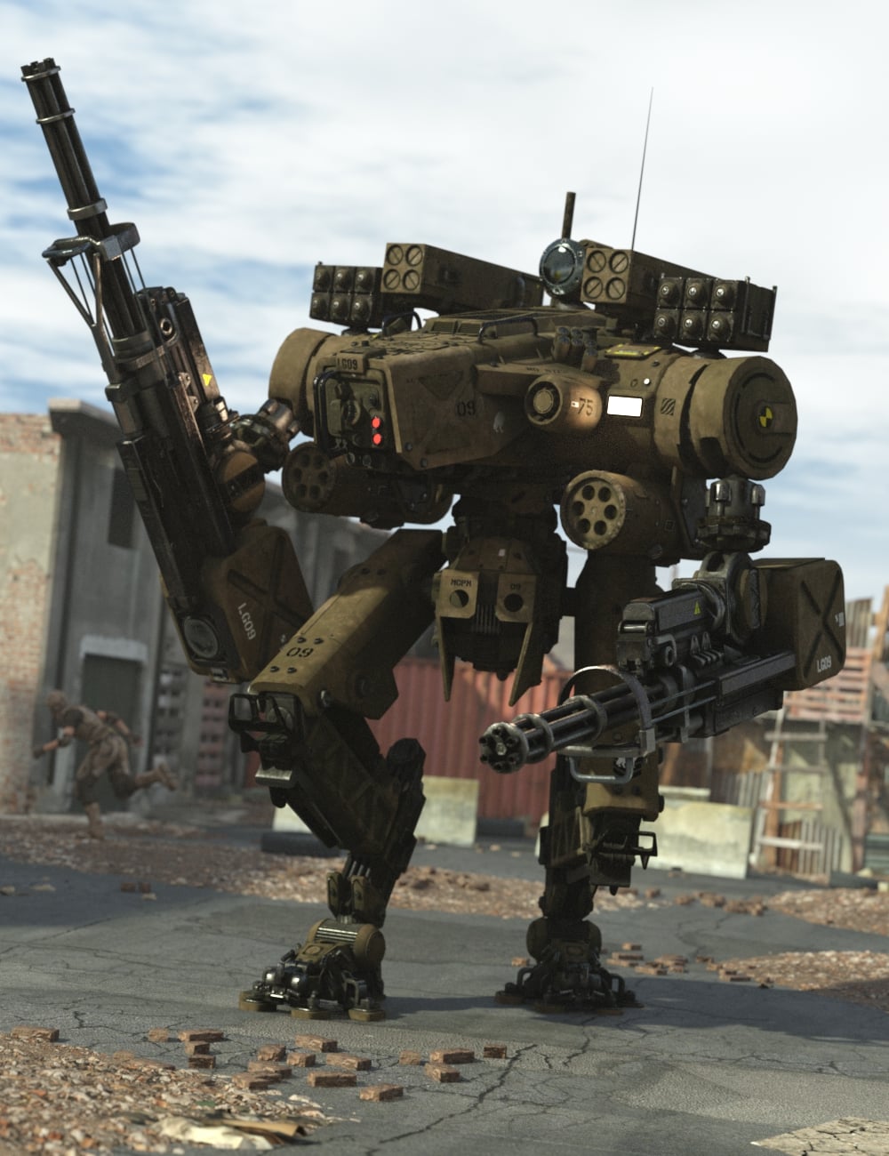 LG09 Combat Mech | Daz 3D